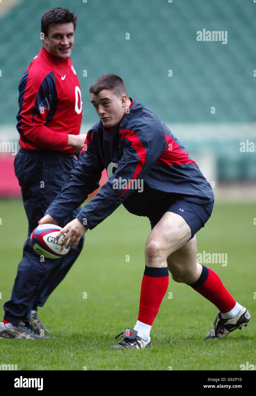 Rugby union training martin corry hi-res stock photography and images ...