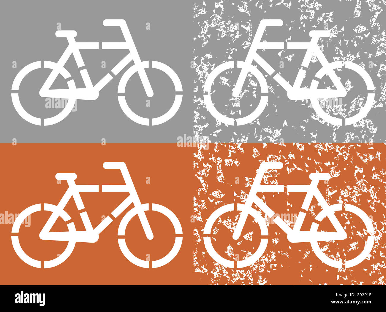 Bicycle icon flat design Stock Photo - Alamy