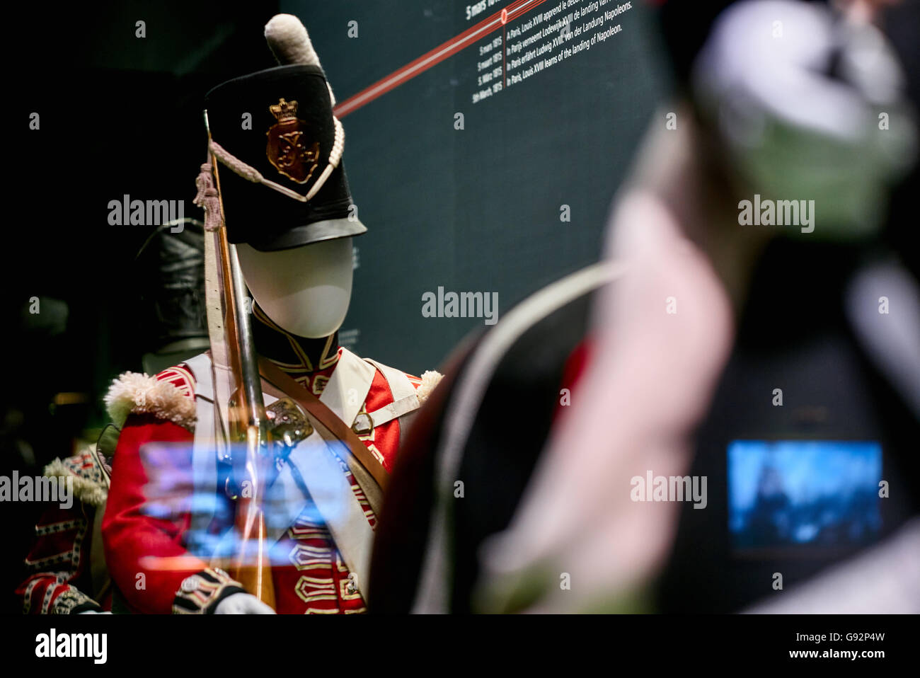 Memorial of the battle of Waterloo visitor centre Stock Photo - Alamy
