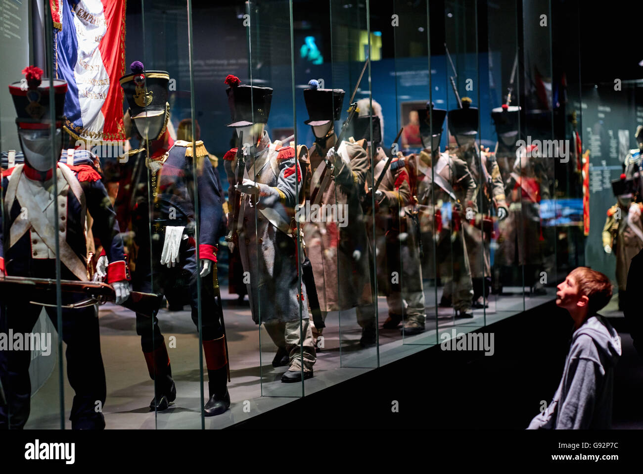 Memorial of the battle of Waterloo visitor centre Stock Photo - Alamy