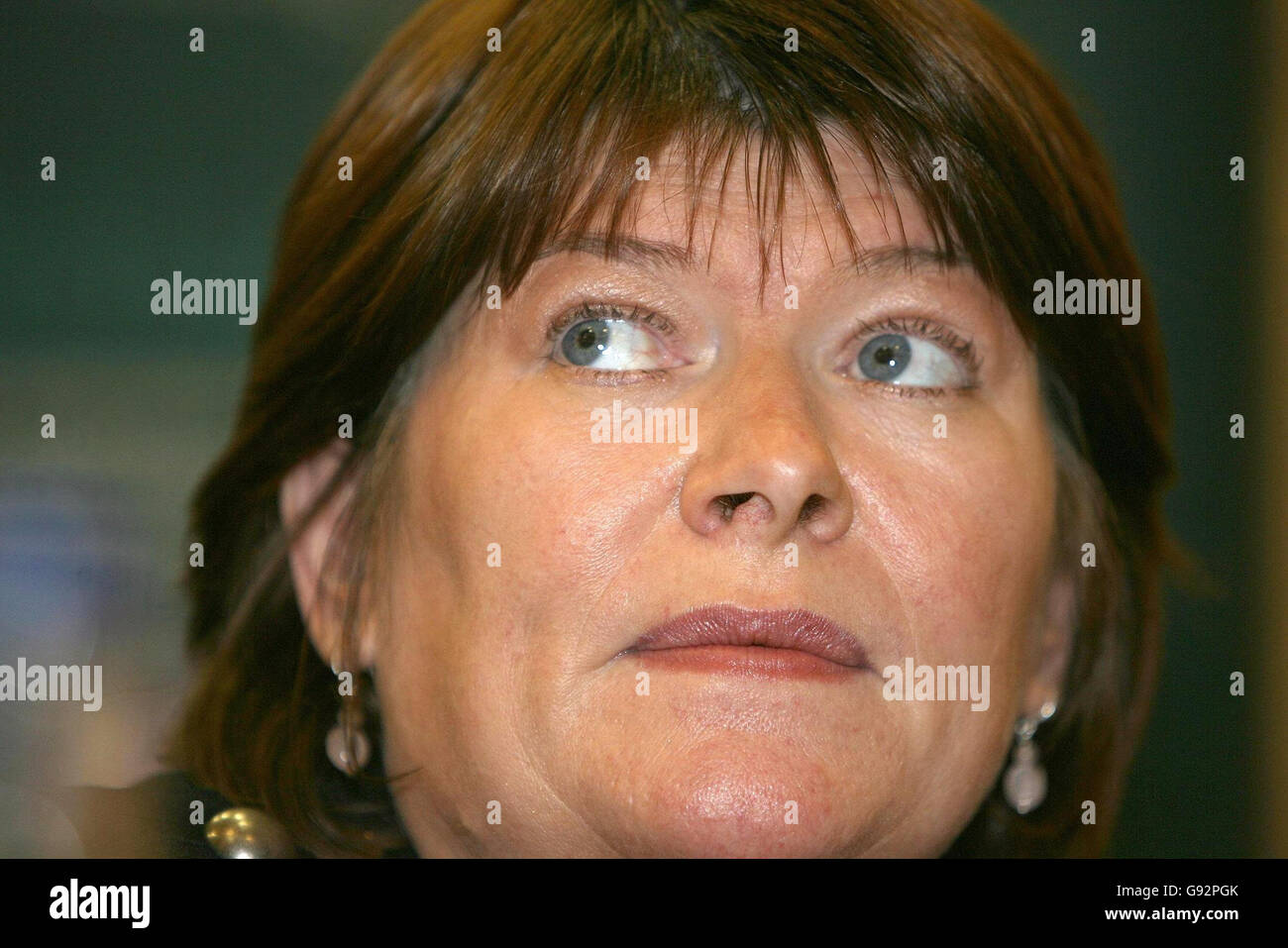 Paula McCartney, the sisters of IRA murder victim Robert speaking at a ...