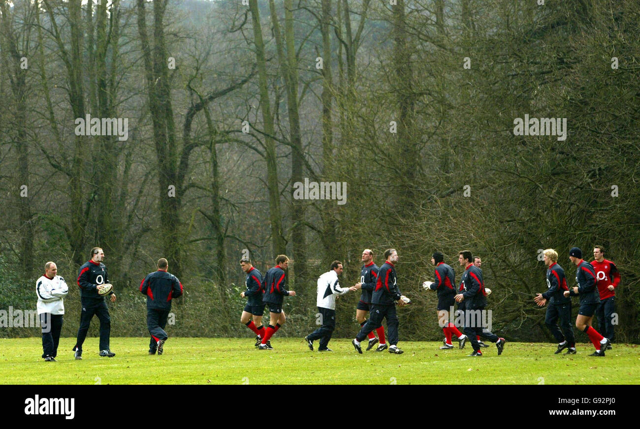 England forwards during training hi-res stock photography and images ...