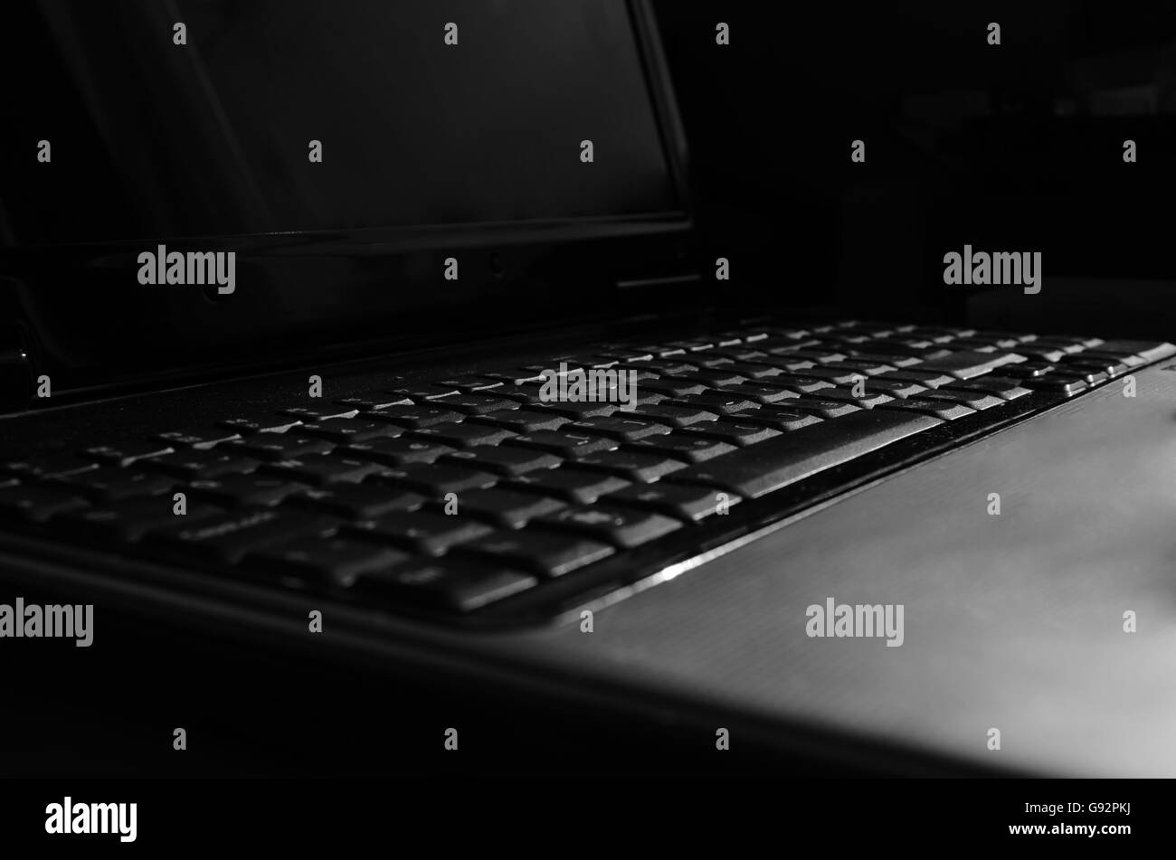 Black laptop hi-res stock photography and images - Alamy