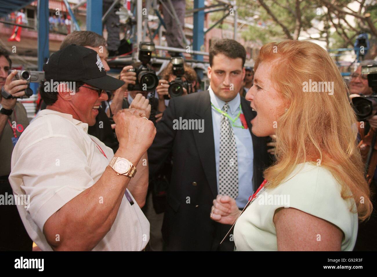 Formula One Motor Racing - Monaco Grand Prix. Sylvester Stallone boxes ...