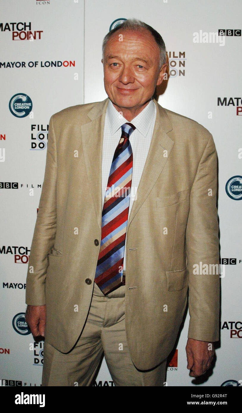 Ken Livingstone arrives at the premiere of new film, 'Match Point', at ...