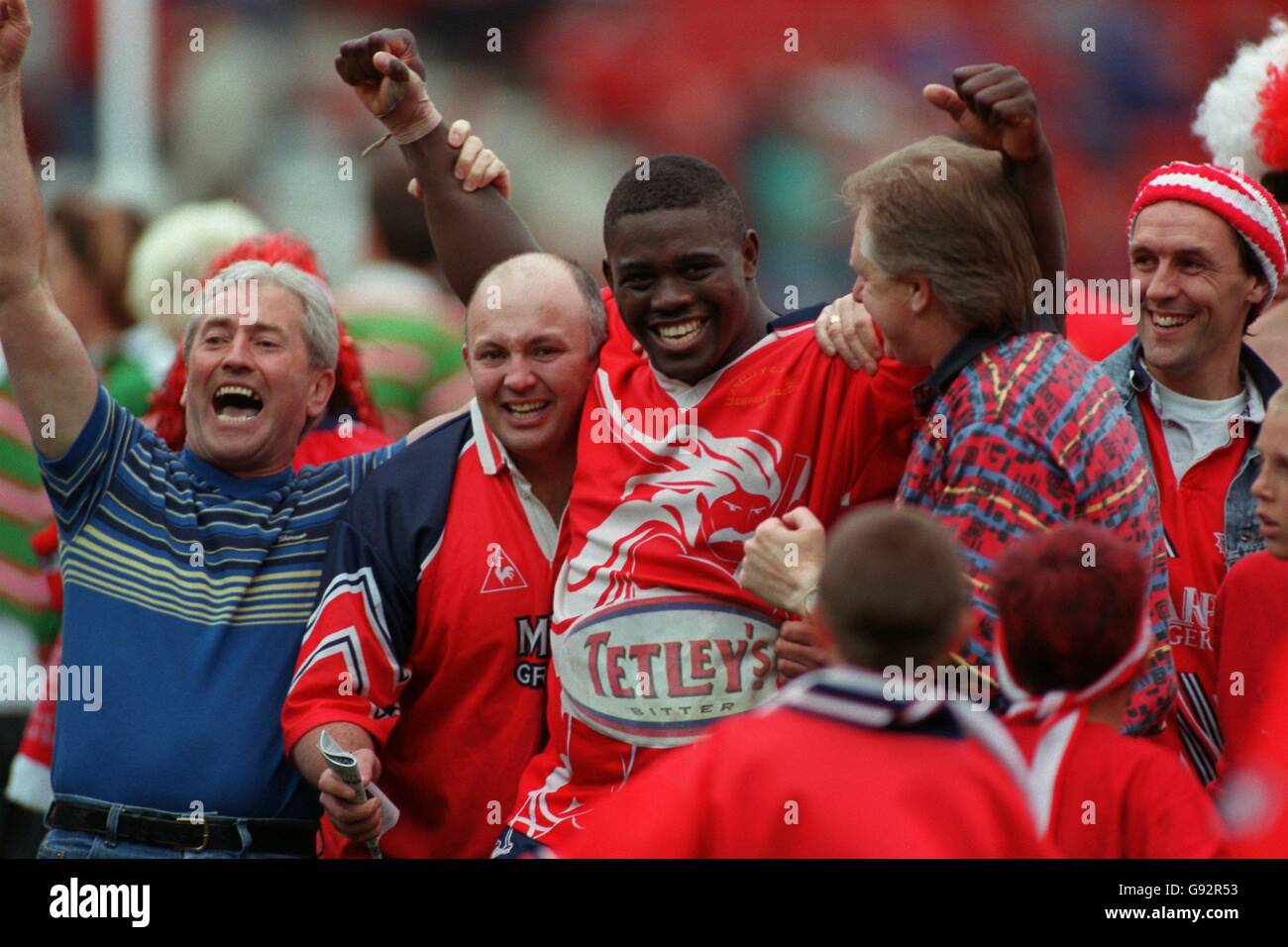 Llanelli celebrates suporters hi-res stock photography and images - Alamy