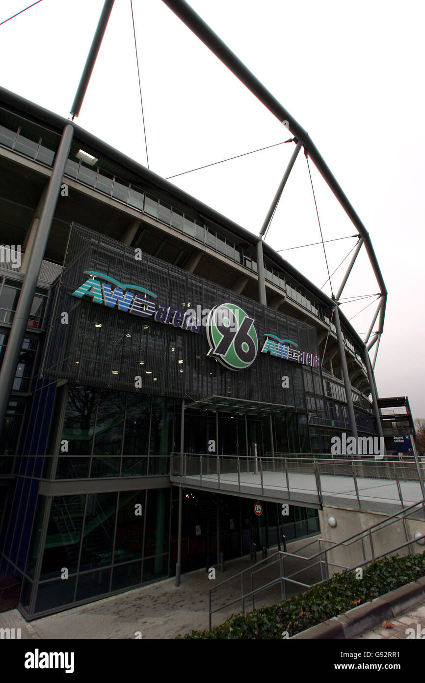 Soccer - FIFA World Cup 2006 Stadiums - AWD Arena - Hanover Stock Photo ...