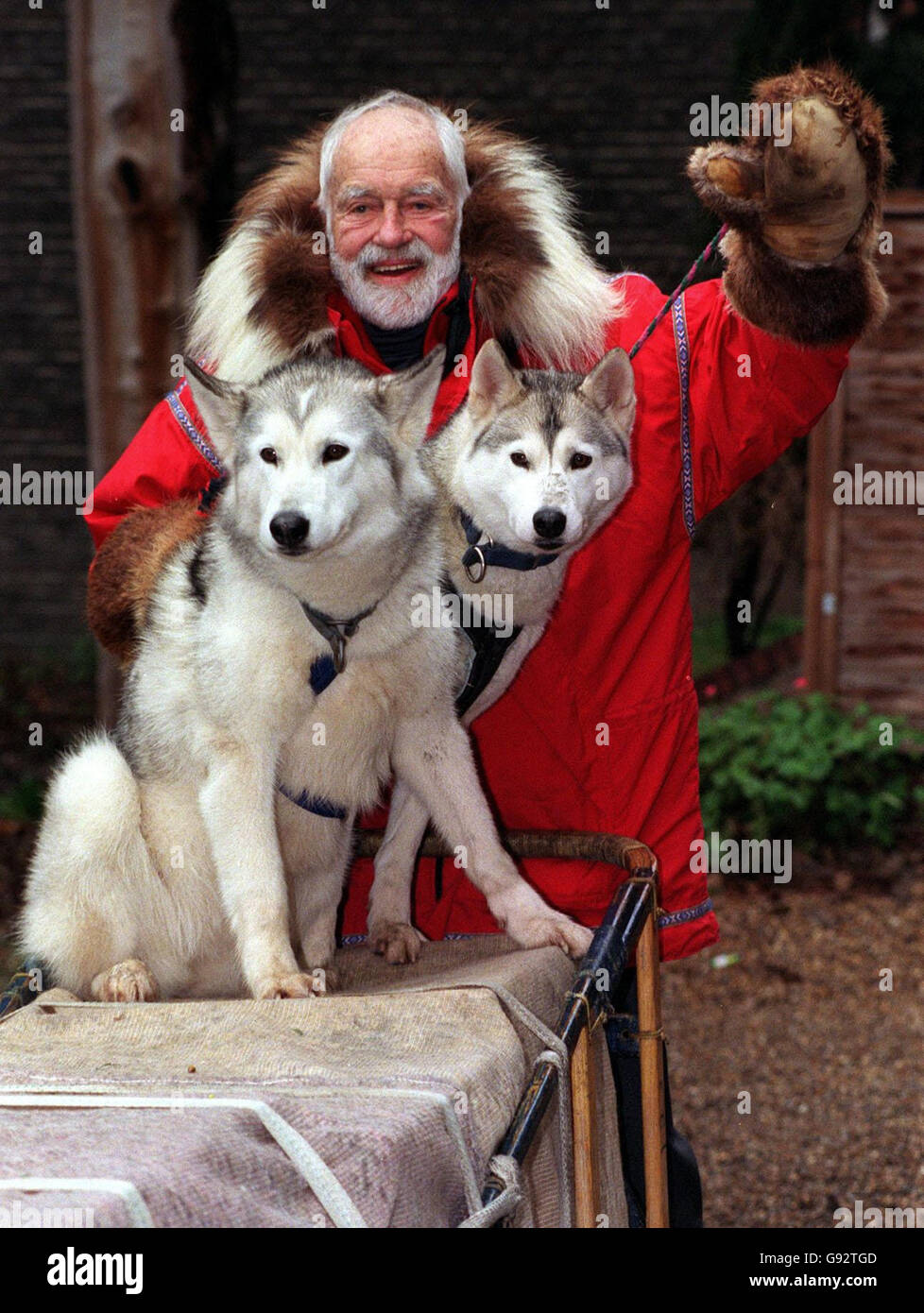 Library file, dated 10-02-2000. Antarctic explorer Norman Vaughan at ...