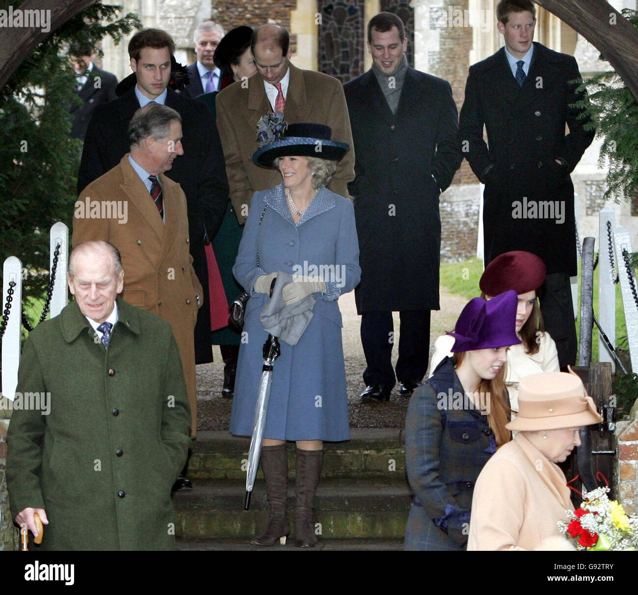 Walks with other members of the british royal family hi-res stock ...