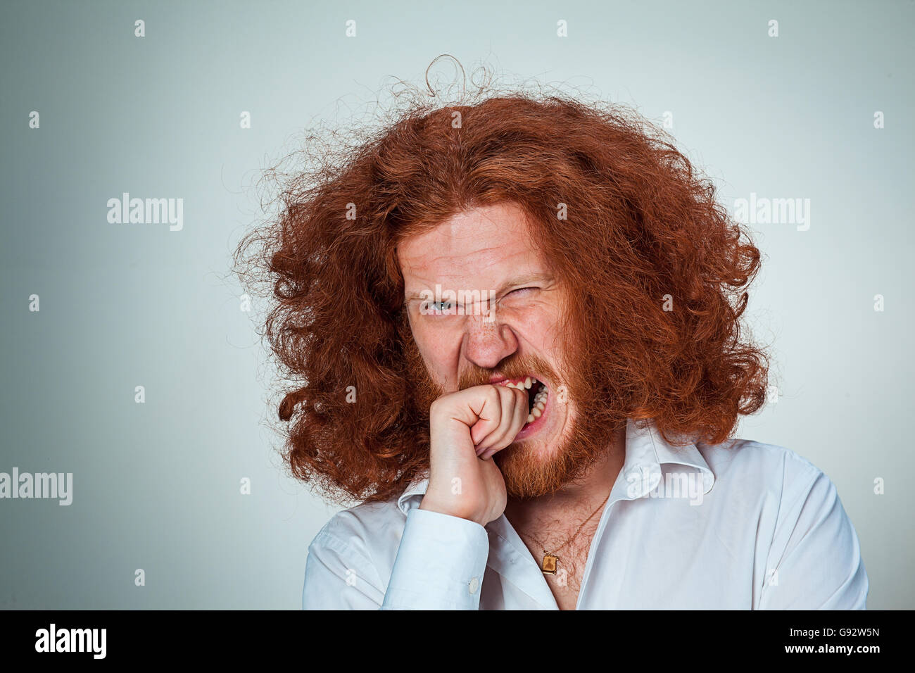 The Angry man Stock Photo - Alamy