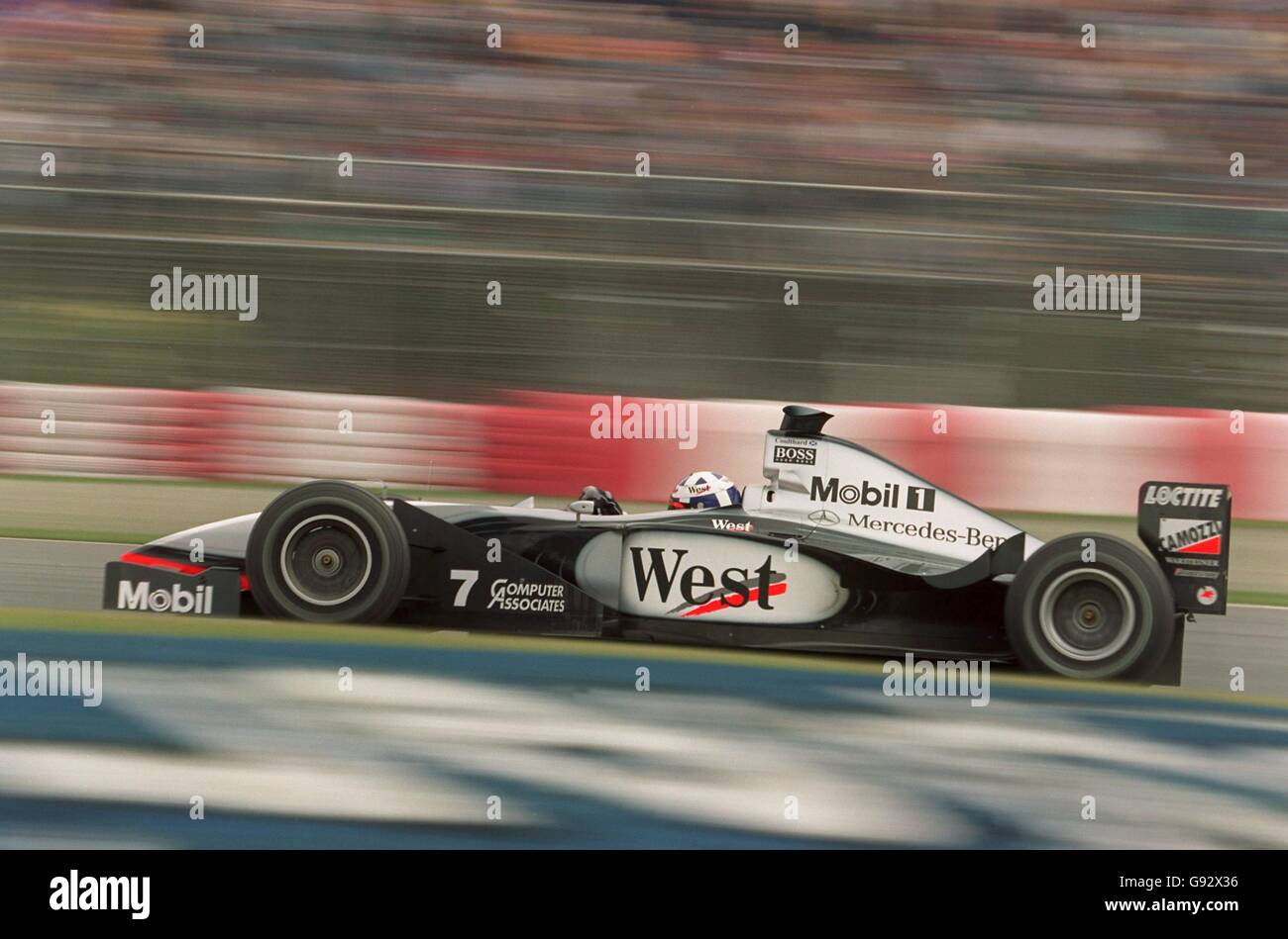 David coulthard on a flying lap around the montreal circuit hi-res ...