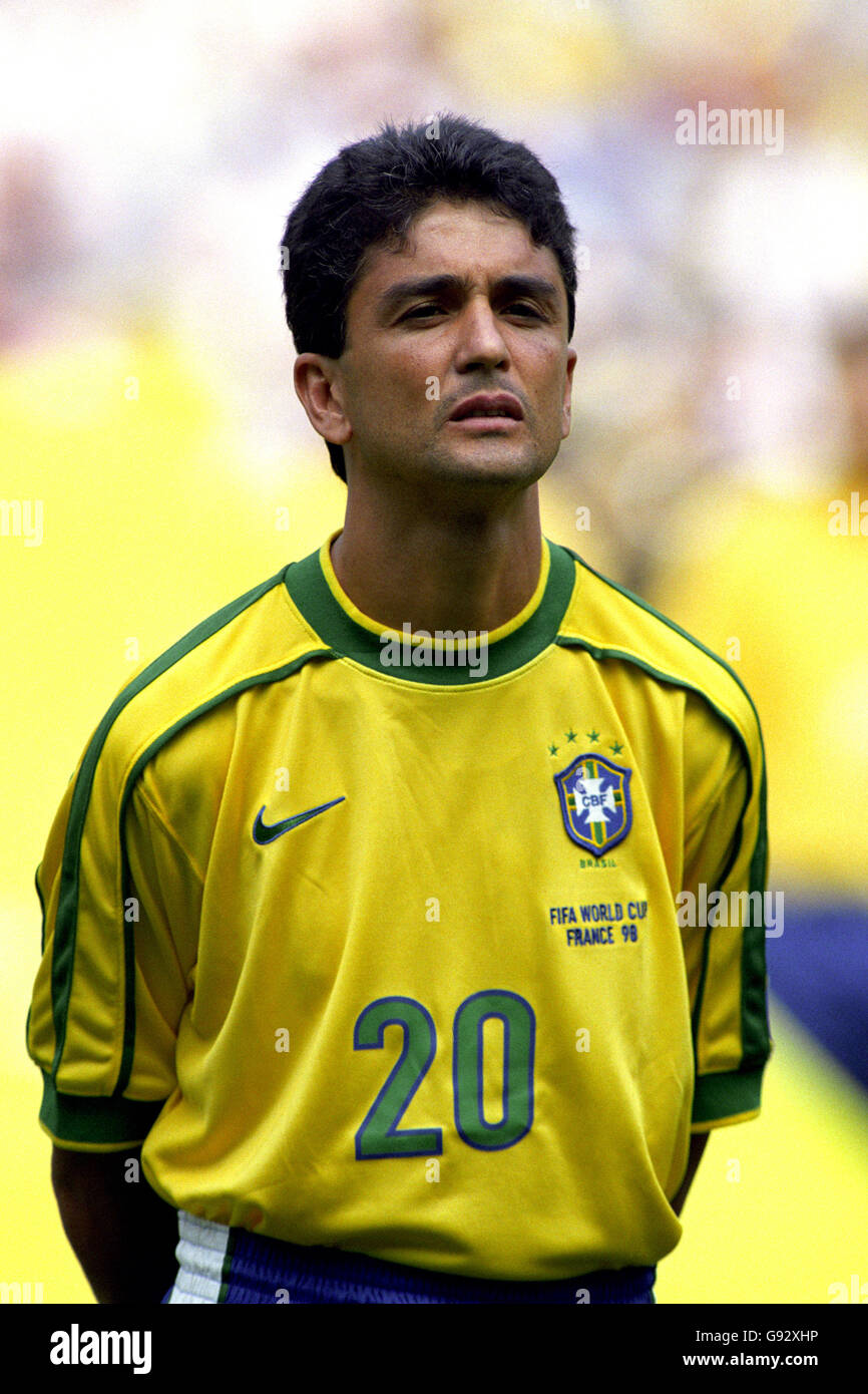 Soccer - World Cup France 98 - Group A - Brazil v Scotland. Brazil's ...