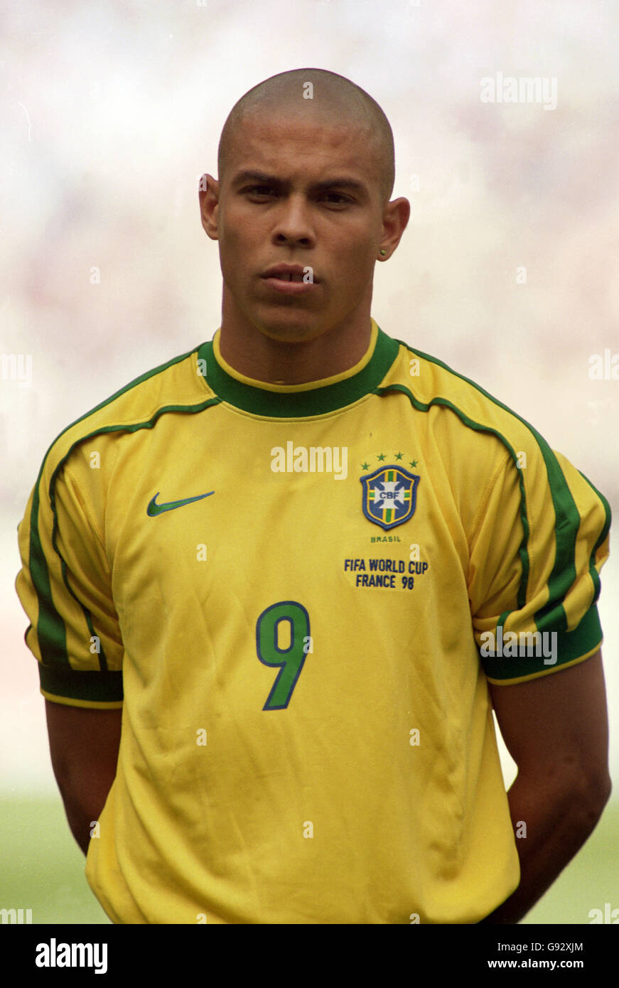 Soccer - World Cup France 98 - Group A - Brazil v Scotland. Brazil's ...