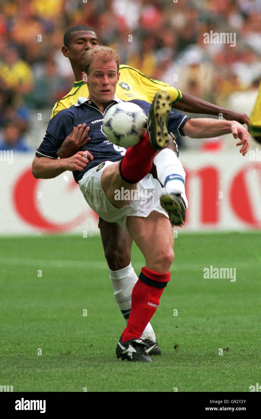 Soccer - World Cup France 98 - Group A - Brazil v Scotland. Scotland's ...