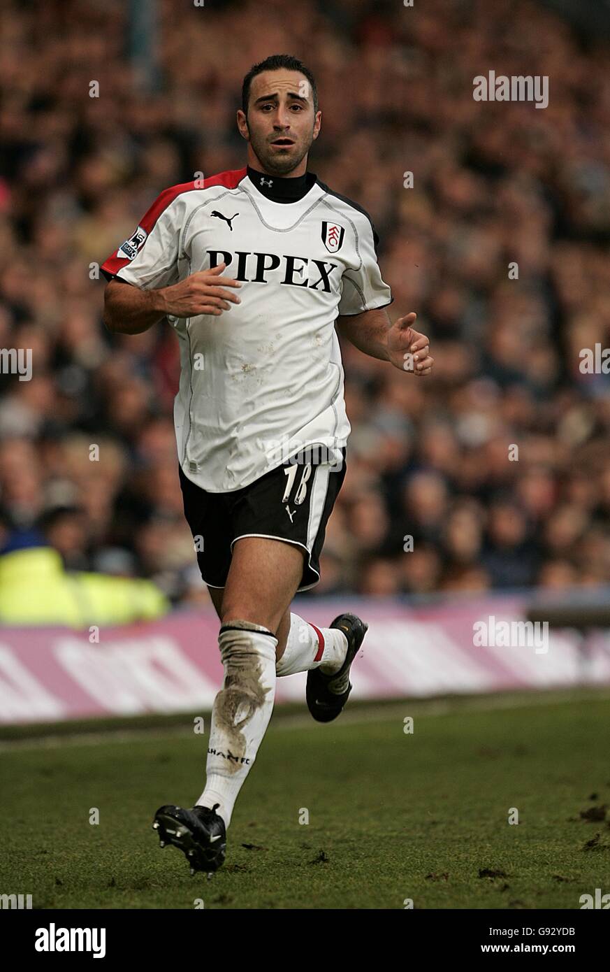 Soccer fa barclays premiership portsmouth v fulham fratton park hi-res ...