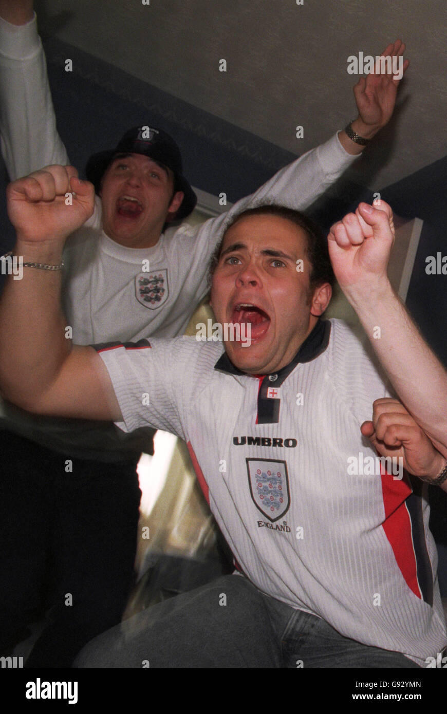 Soccer - England Fans in the UK Stock Photo - Alamy