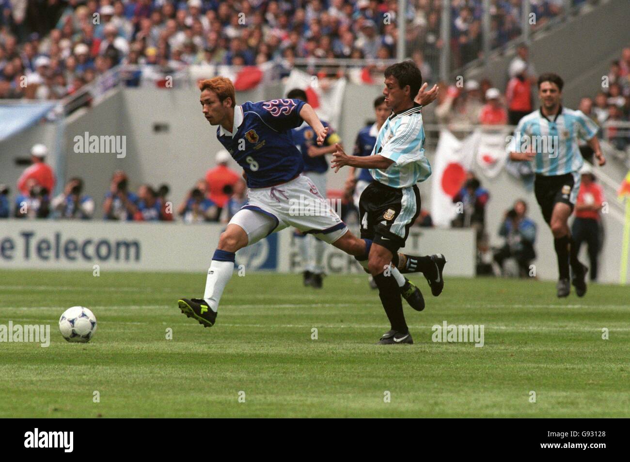 Soccer - World Cup France 98 - Group H - Argentina v Japan Stock Photo ...