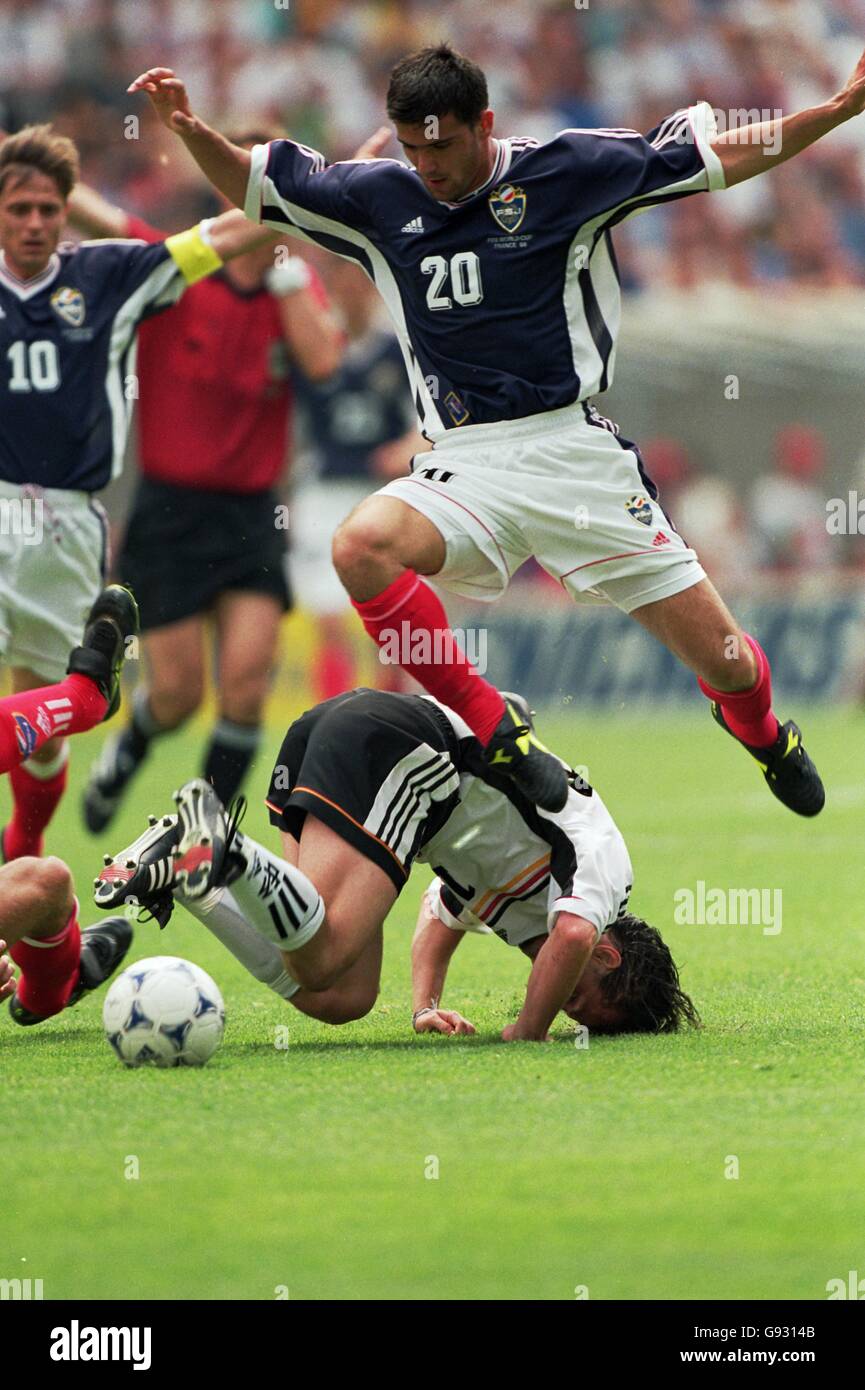 Soccer world cup france 98 group f germany v yugoslavia hi-res stock ...