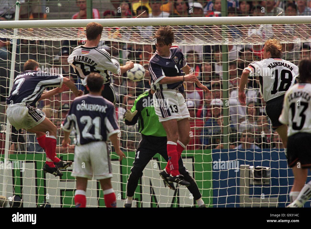 Soccer - World Cup France 98 - Group F - Germany v Yugoslavia Stock ...