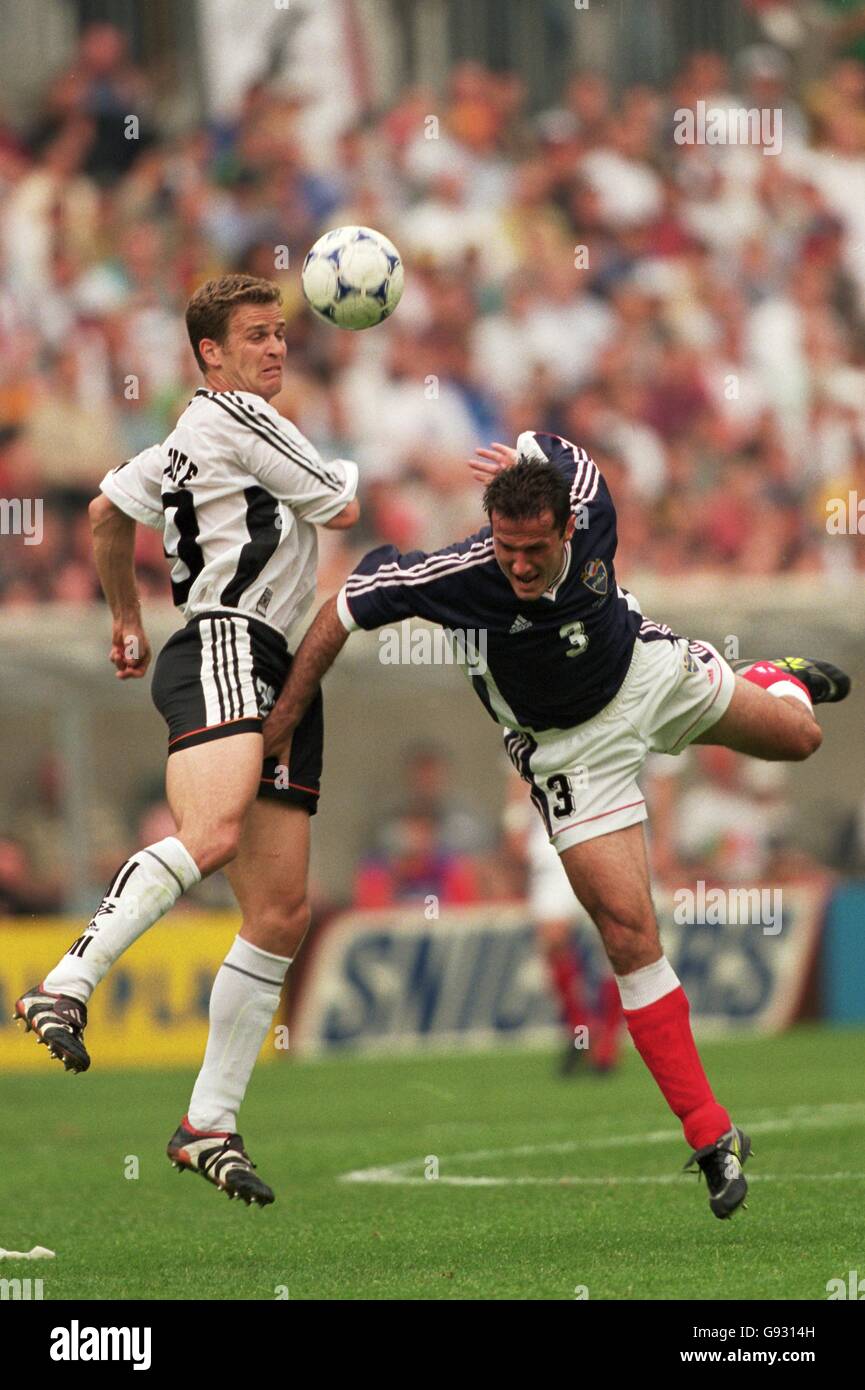 Soccer - World Cup France 98 - Group F - Germany v Yugoslavia Stock ...