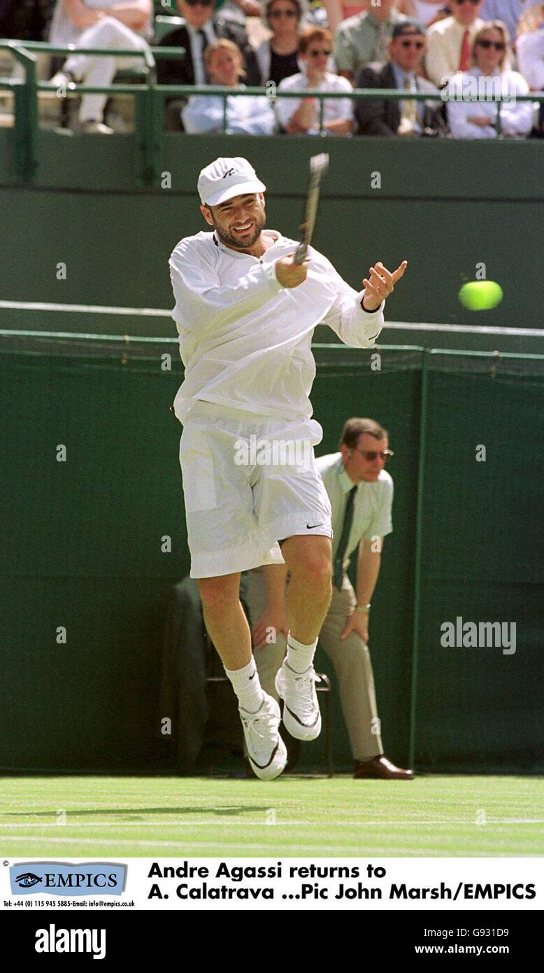 Tennis - Wimbledon Championship - Men's Singles - First Round - Andre ...