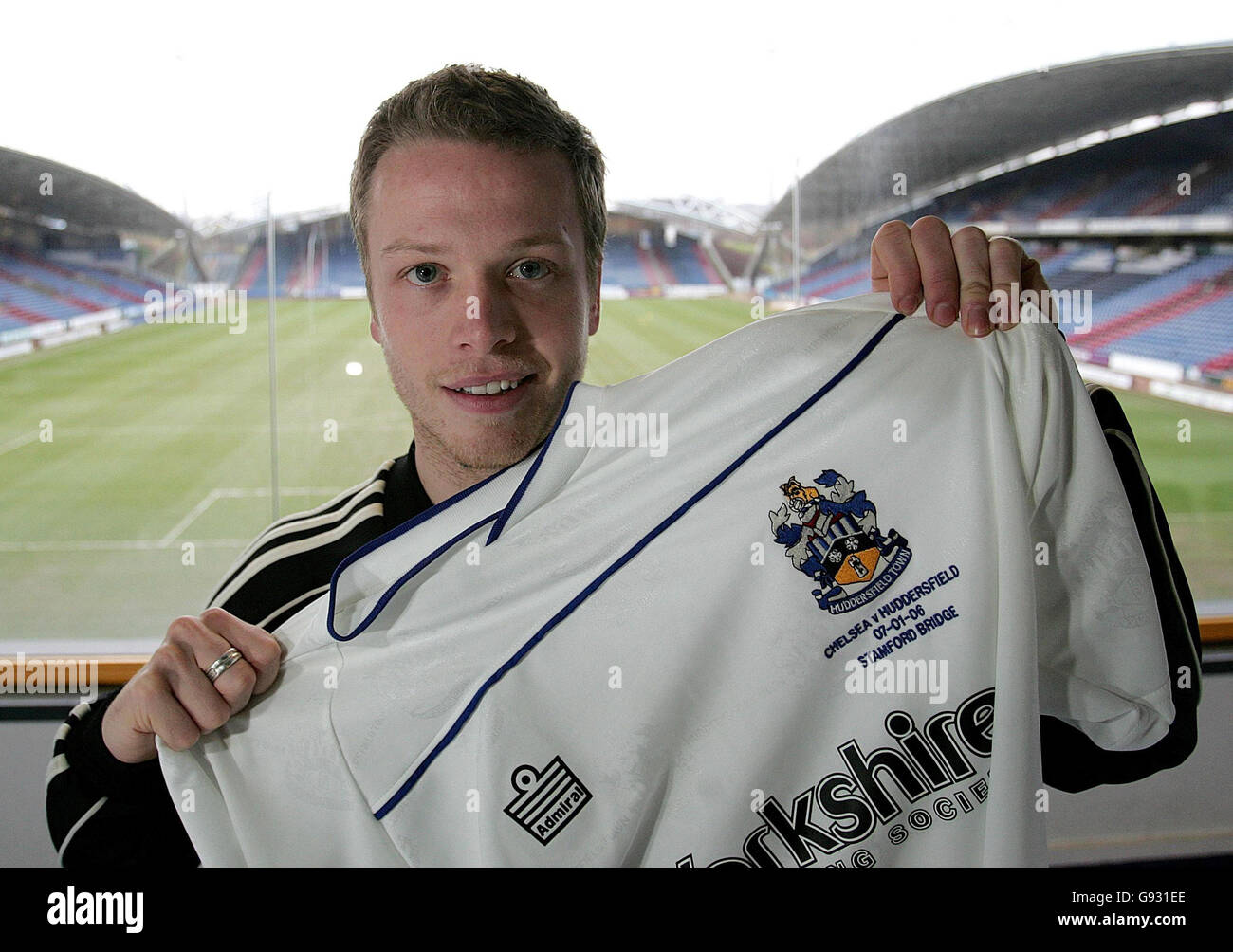 Huddersfield Town captain Nathan Clarke poses for the media during a ...