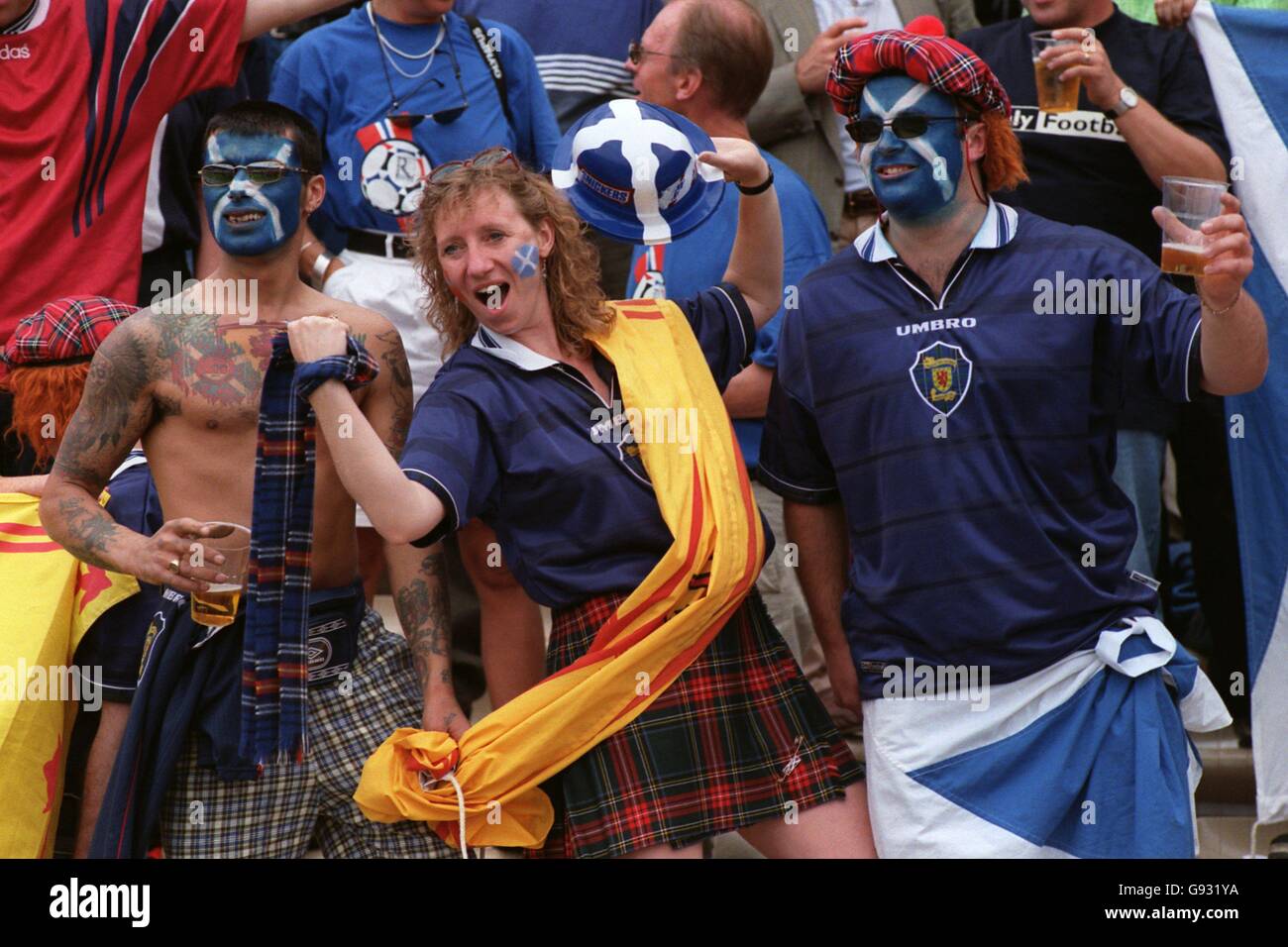 Scotland fan world cup france hi-res stock photography and images - Alamy