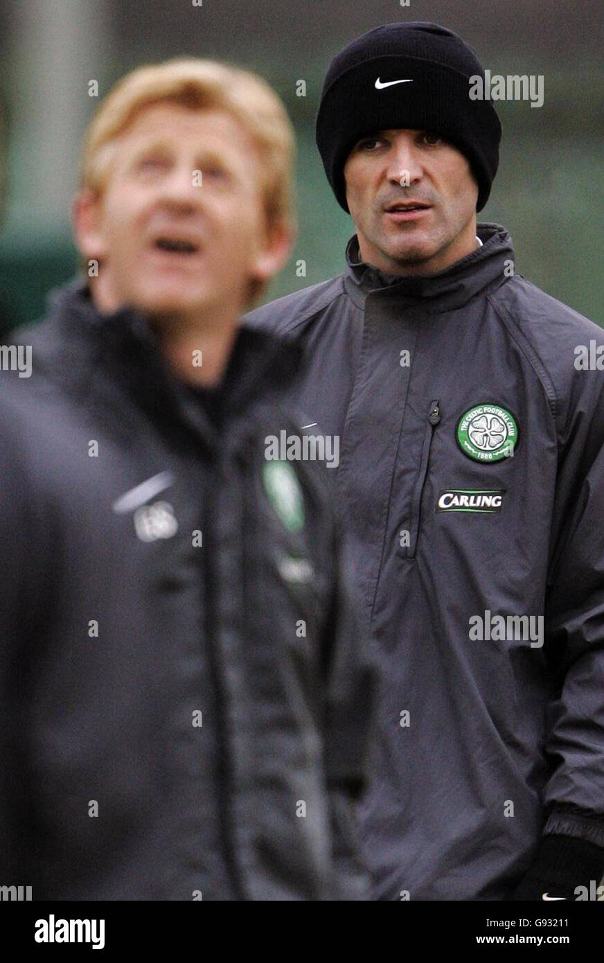 Soccer celtic training session barrowfield training ground hi-res stock ...