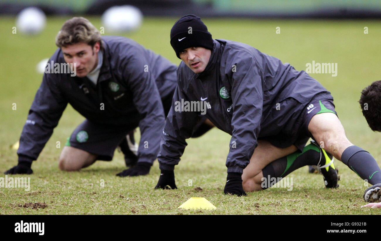 Soccer celtic training barrowfield training ground hi-res stock ...