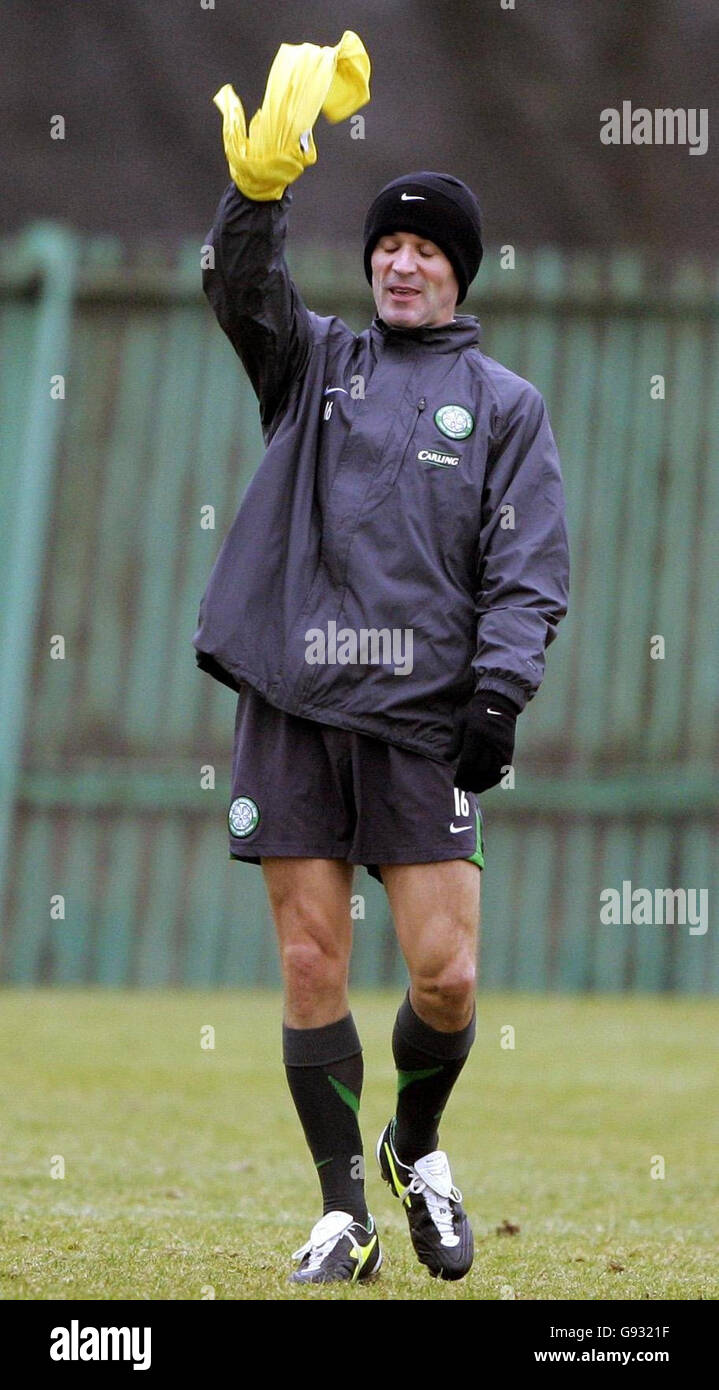 Celtic's Roy Keane during a training session at the Barrowfield ...