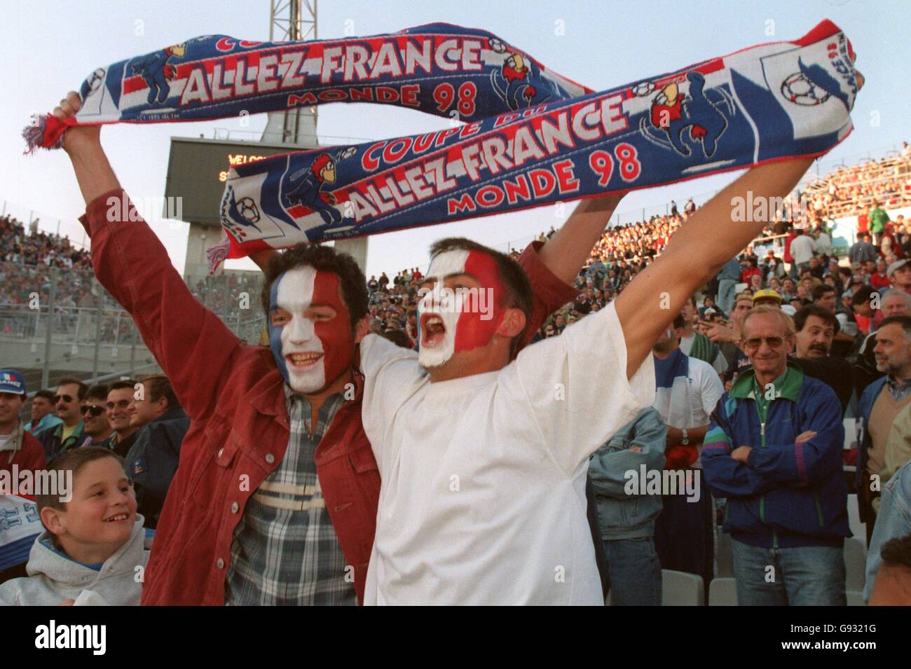 Soccer world cup france 98 group france south africa hi-res stock ...