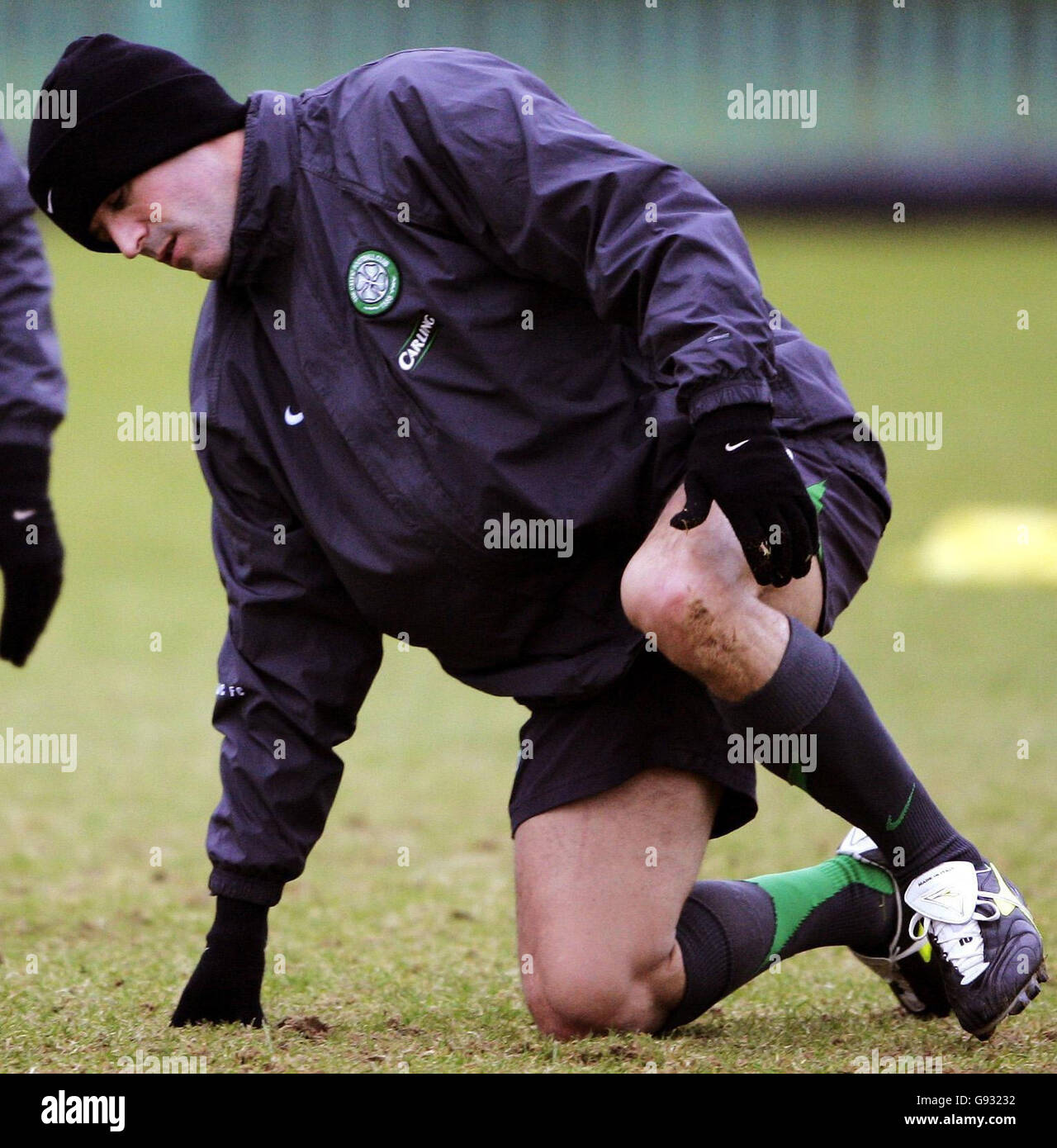 Soccer celtic training barrowfield training ground hi-res stock ...