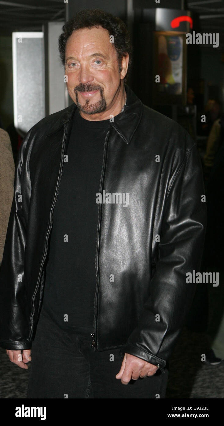Newly knighted Sir Tom Jones arrives back at Heathrow Airport for the ...