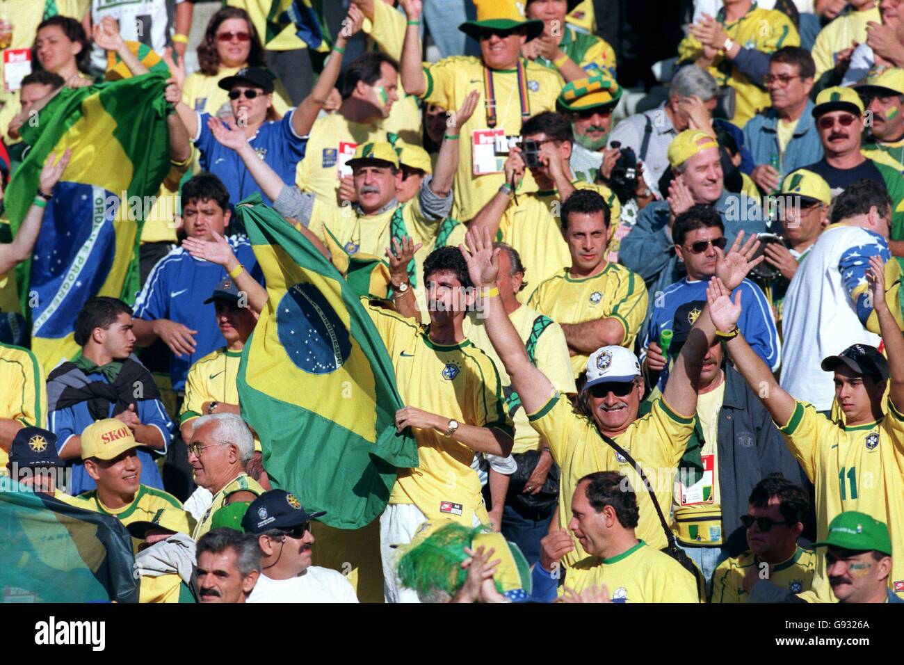 Soccer - World Cup France 98 - Group A - Brazil v Morocco Stock Photo ...
