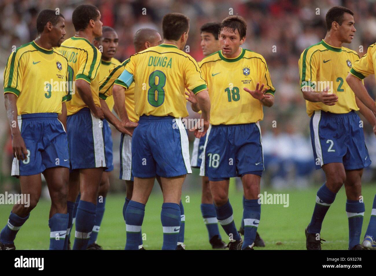 Soccer - World Cup France 98 - Group A - Brazil v Morocco Stock Photo ...