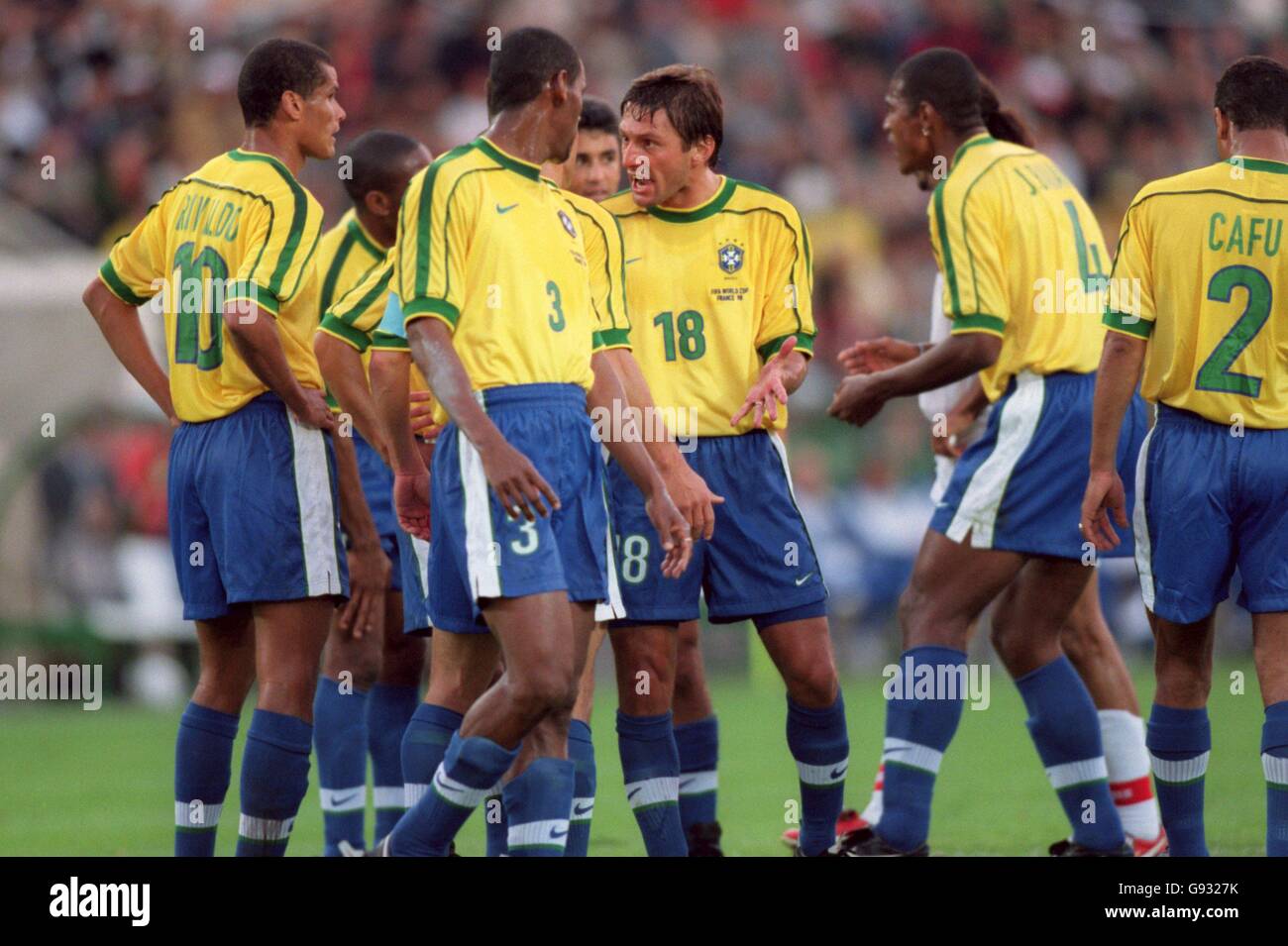 Soccer - World Cup France 98 - Group A - Brazil v Morocco Stock Photo ...
