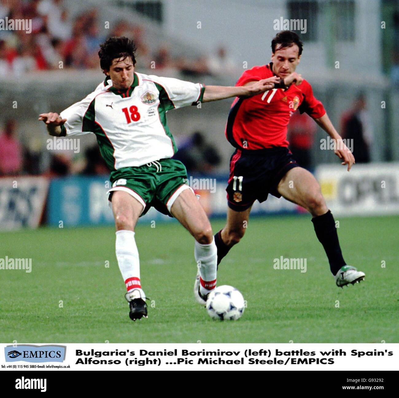 Soccer - World Cup France 98 - Group D - Spain v Bulgaria. Bulgaria's ...