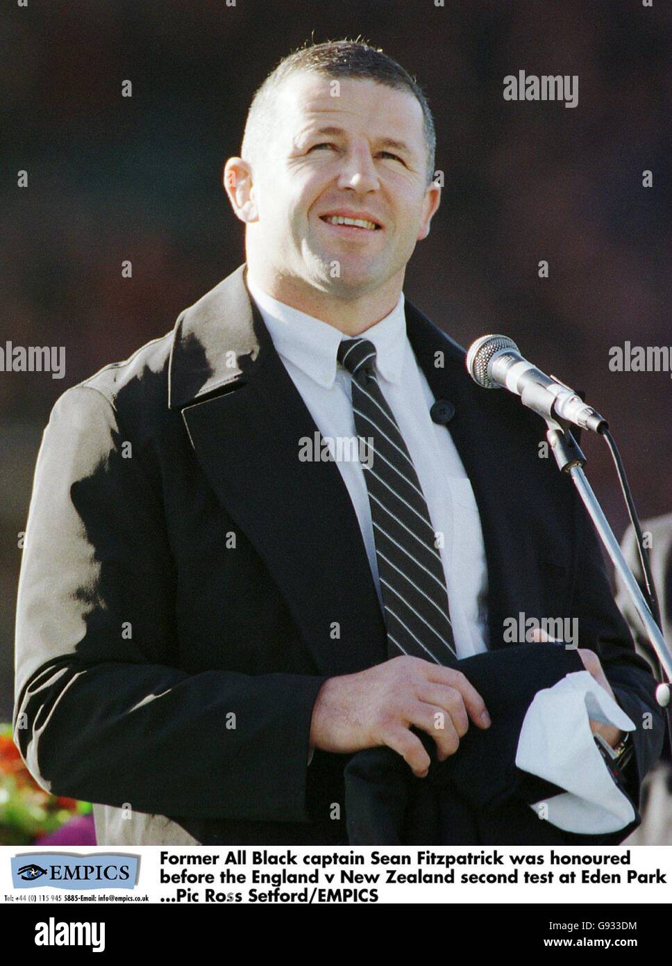 Former new zealand captain sean fitzpatrick hi-res stock photography ...