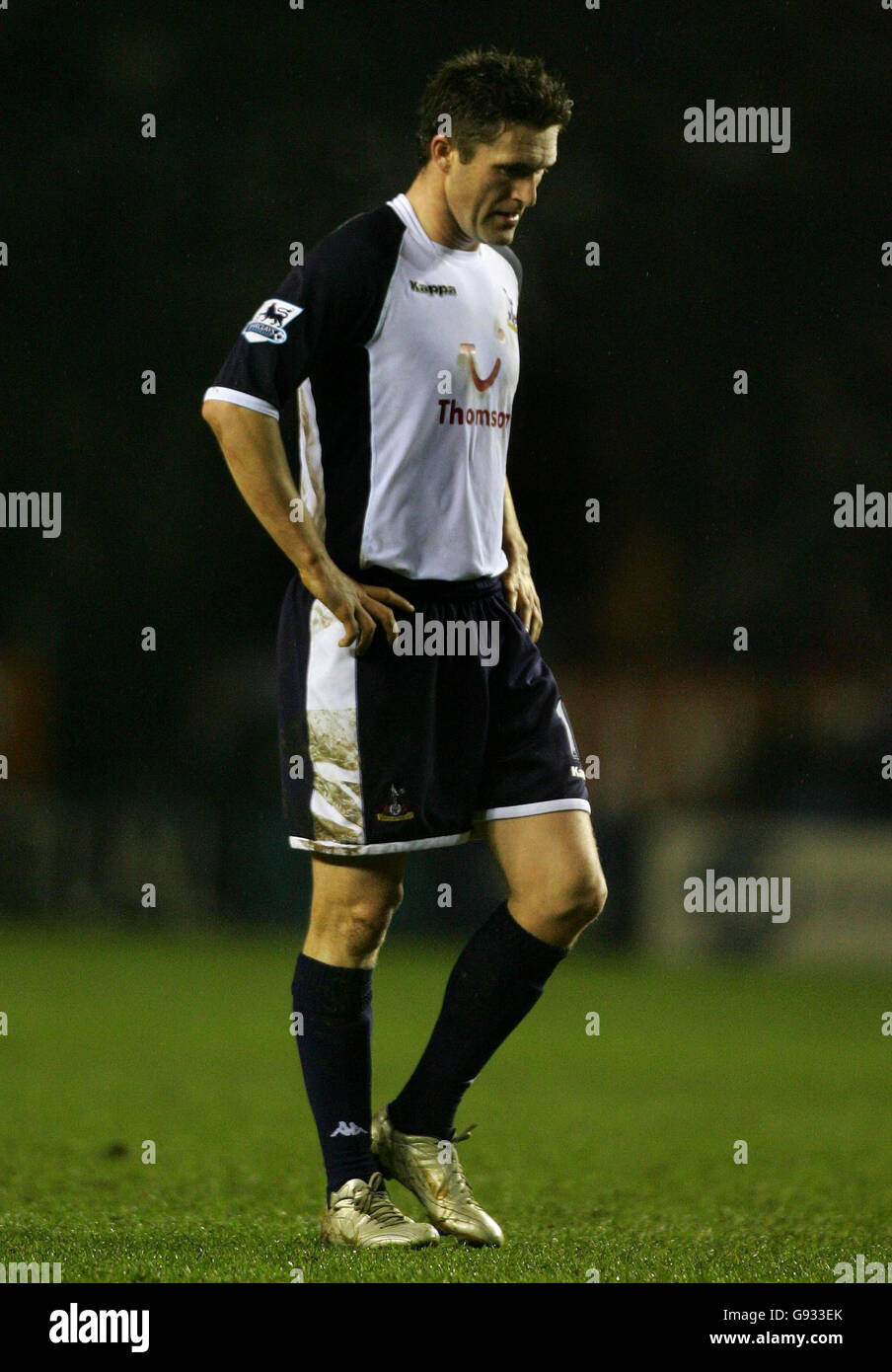 Tottenham Hotspur captain Robbie Keane shows his dejection after the FA ...