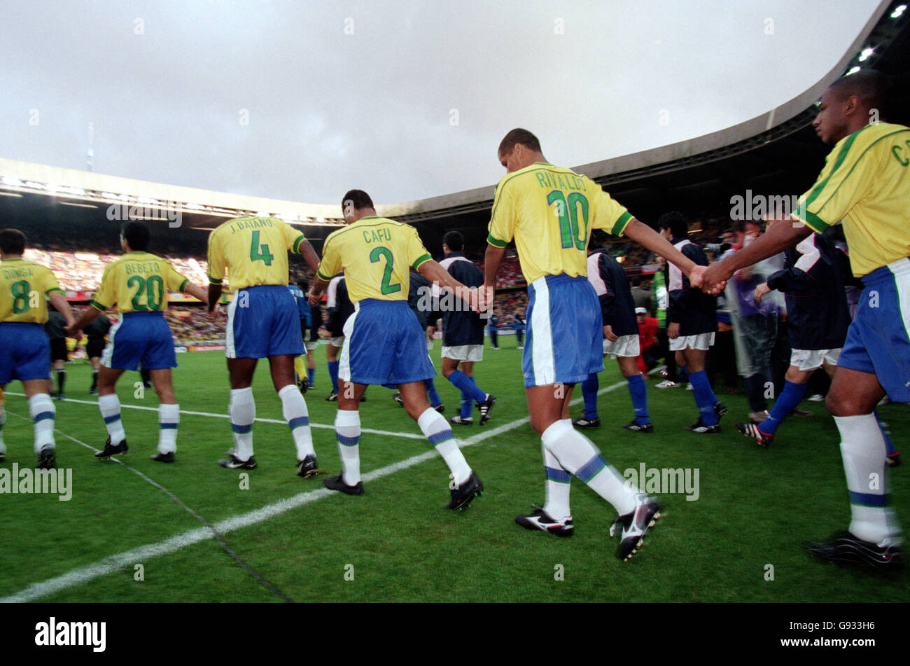 Soccer - World Cup France 98 - Second Round - Brazil v Chile Stock ...