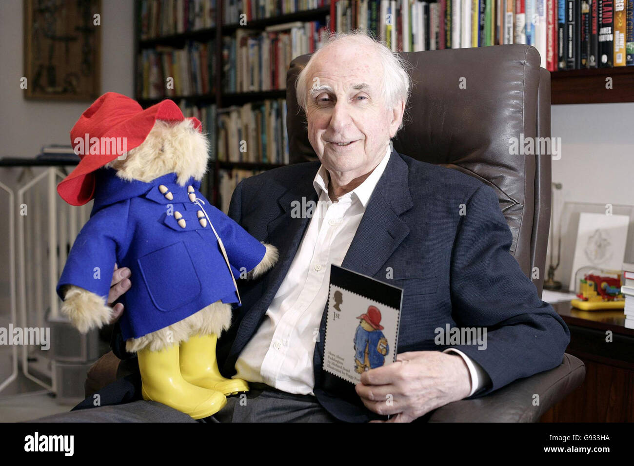 Paddington Bear and his creator Michael Bond celebrate the loveable ...