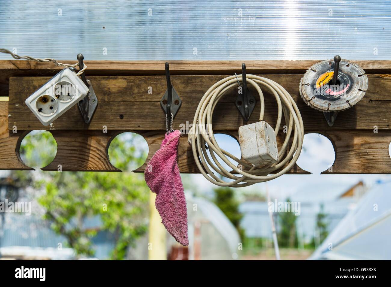 Different tools outdoor Stock Photo - Alamy