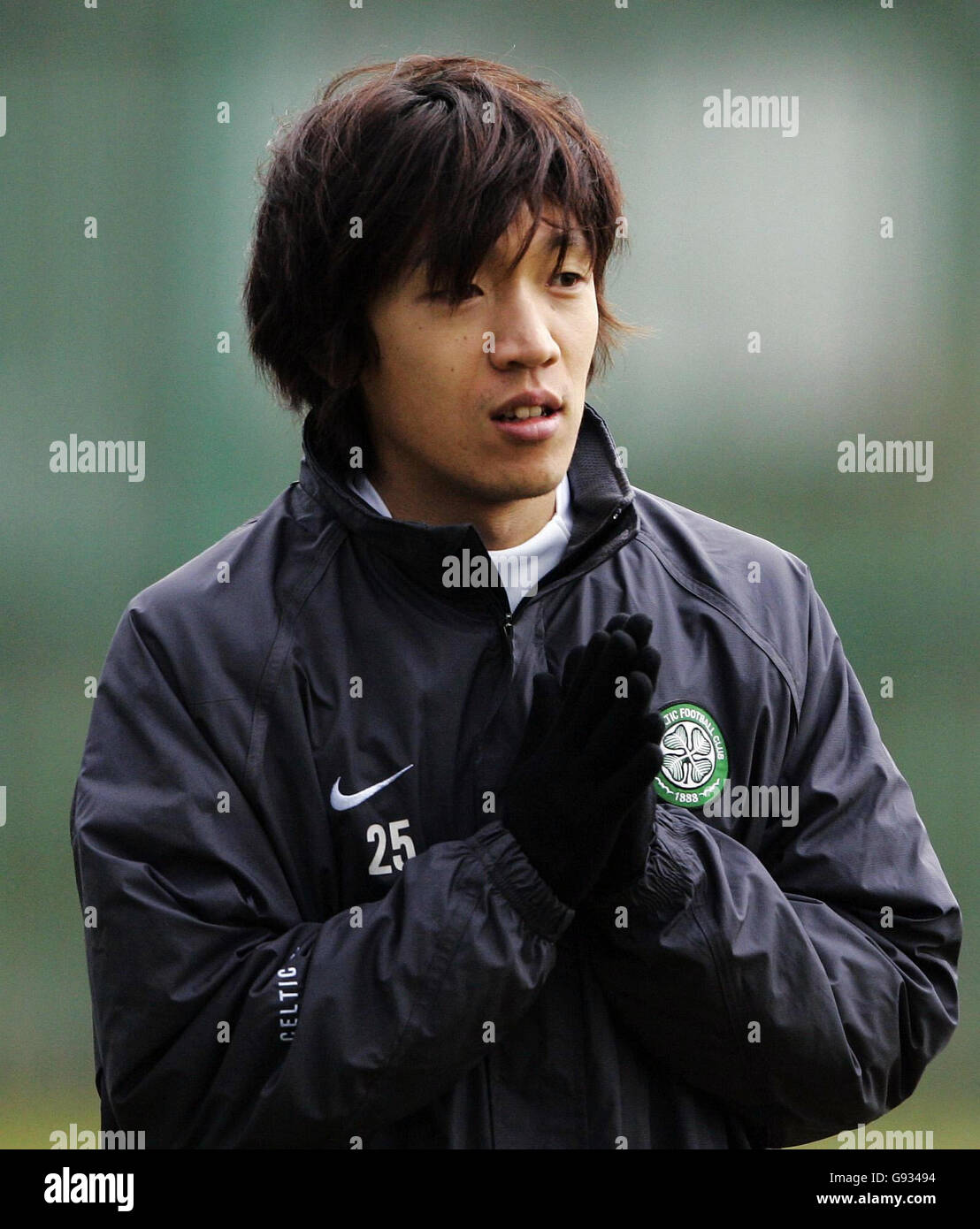Soccer celtic training barrowfield training ground hi-res stock ...