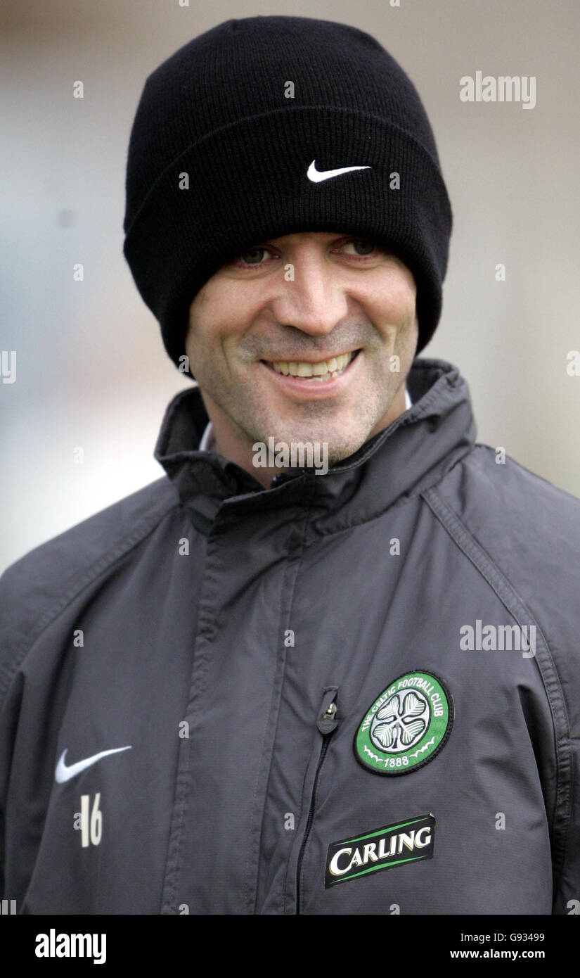 Soccer celtic training barrowfield training ground hi-res stock ...