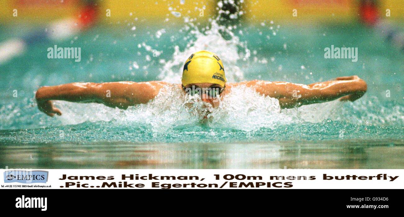Australia Commonwealth Games Swimming. James Hickman, competing in the ...