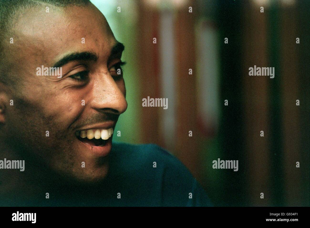 Athletics - Colin Jackson - Gateshead Stock Photo - Alamy