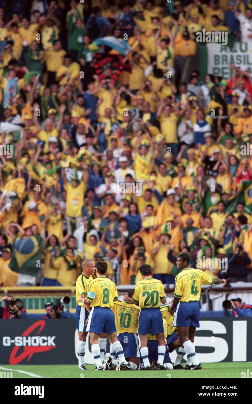 Soccer - World Cup France 98 - Second Round - Brazil v Chile. Brazil ...
