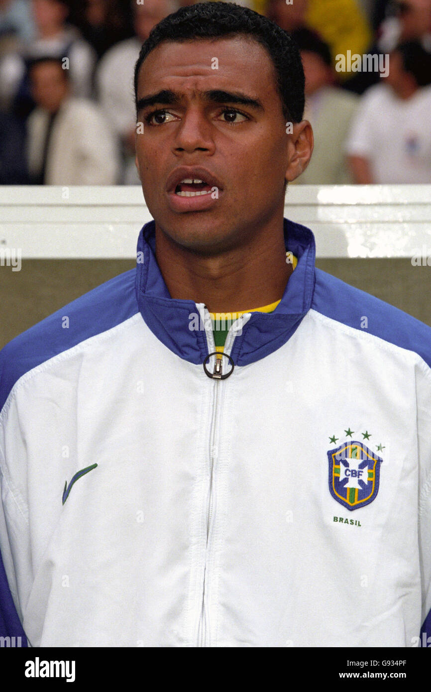 Soccer - World Cup France 98 - Second Round - Brazil v Chile. Denilson ...
