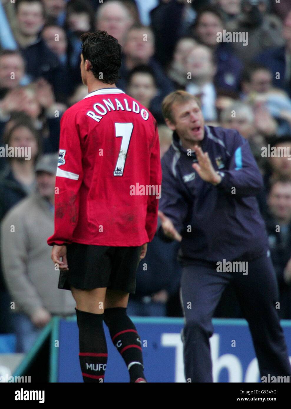 Manchester United's Cristiano Ronaldo walks off dejected after being ...