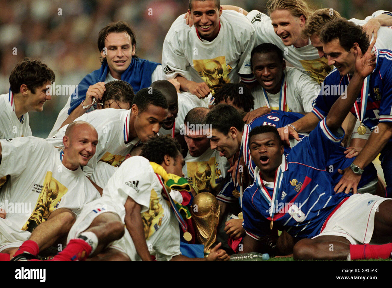 Soccer - World Cup France 98 Final - Brazil v France Stock Photo - Alamy